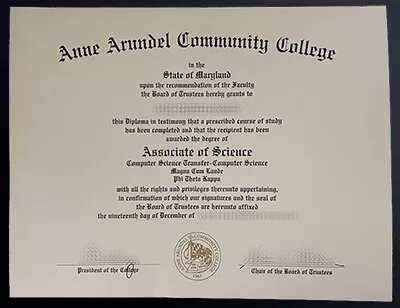 Order Anne Arundel Community College Diploma Online | Buy Fake Diploma ...